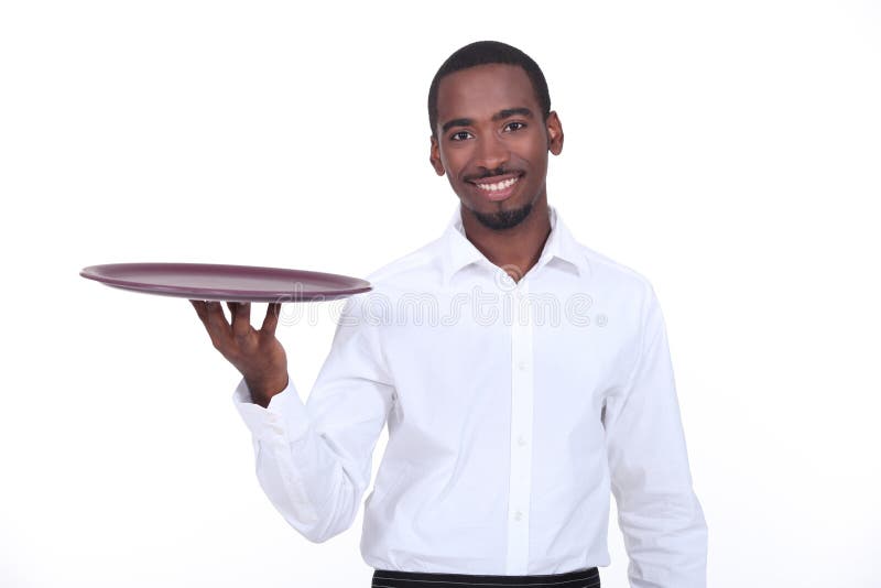 Waiter holding tray stock photo. Image of shirt, carry - 27386222 Waiter holding tray stock photo. Image of shirt, carry - 27386222