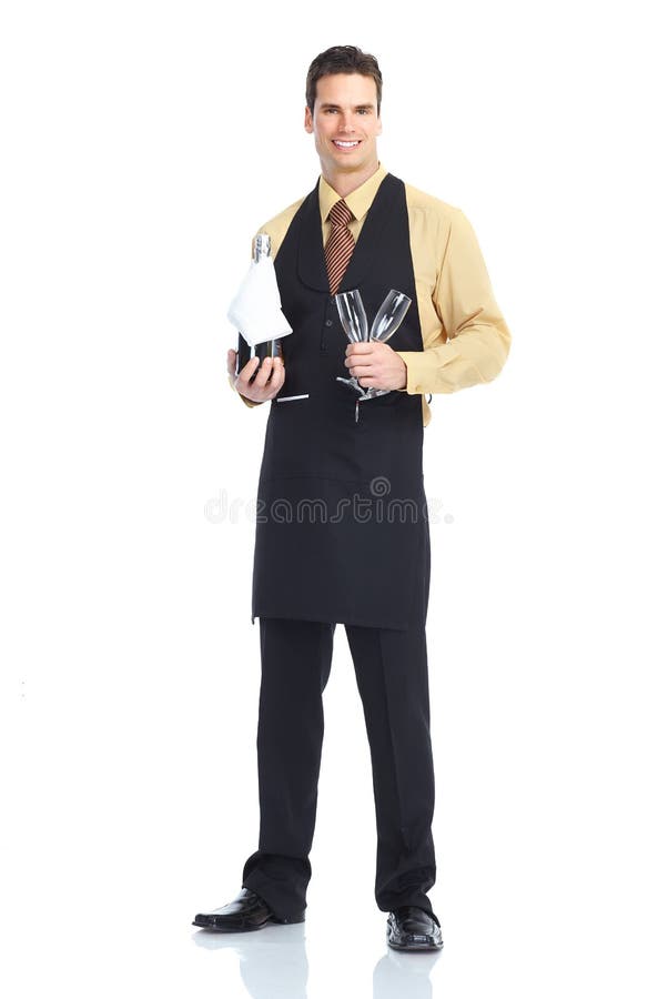 Waiter man stock photo. Image of businessman, person - 18551434