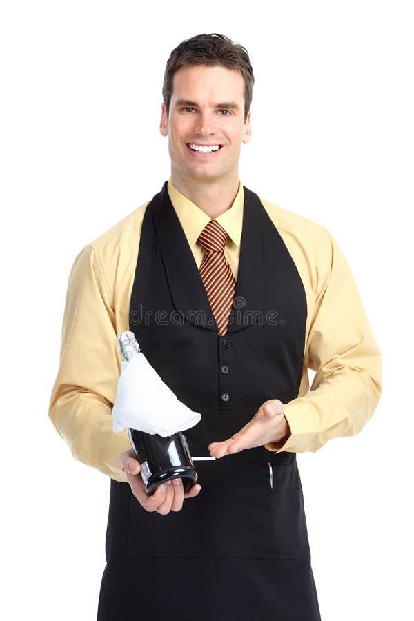 Waiter man stock photo. Image of representative, staff - 18551442