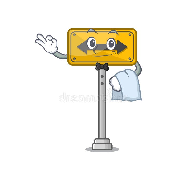 Waiter Pass on Either Side the Cartoon Stock Vector - Illustration of ...