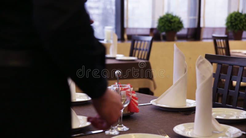Restaurant Manager Chatting with Waiter and Head Chef Stock Footage ...