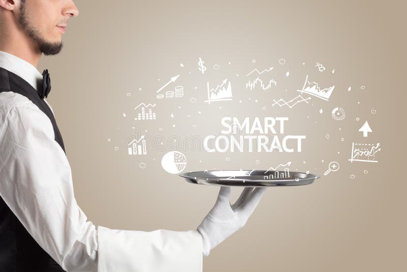 Waiter Serving Business Idea Concept Stock Photo - Image of person ...