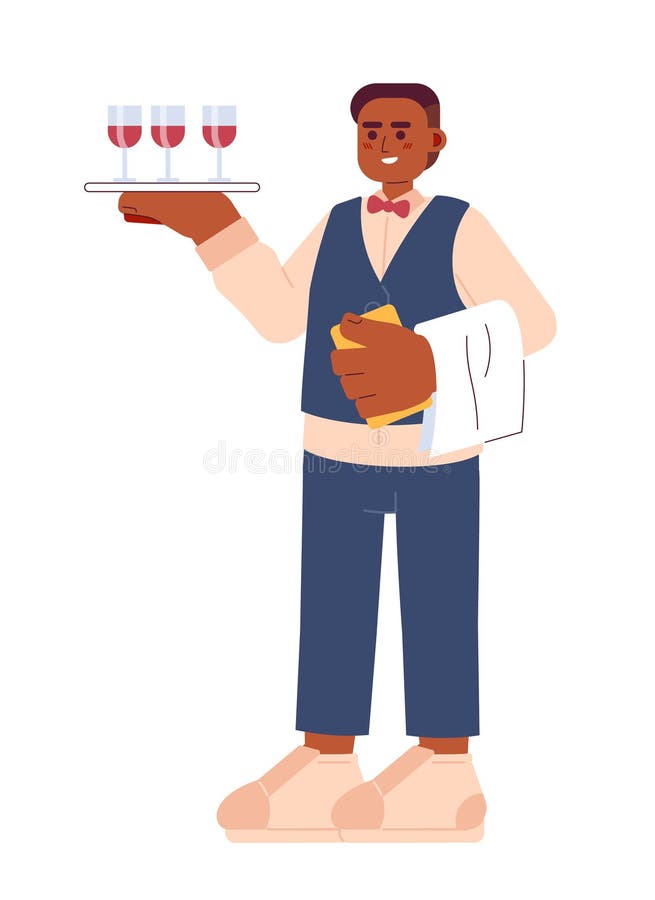 Cartoon African American Waiter Stock Illustrations 178 Cartoon