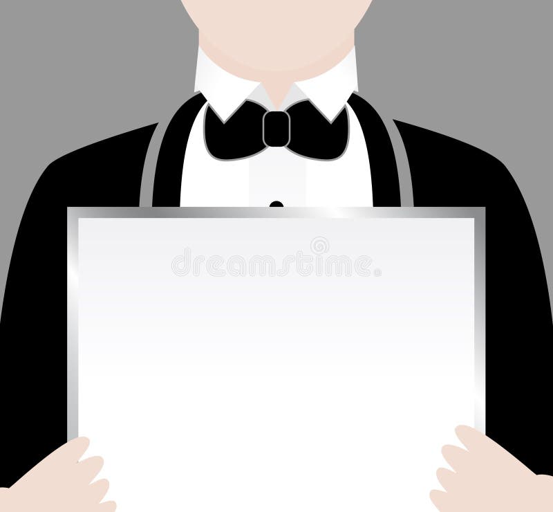 Waiter stock vector. Illustration of orders, restaurant - 9824446