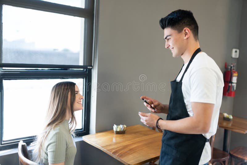 Waiter Ready To Bring Some Food Stock Image - Image of handsome ...