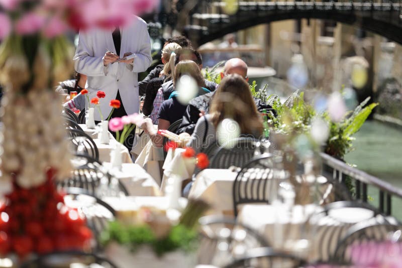 Waiter taking order editorial stock image. Image of menu - 40044619