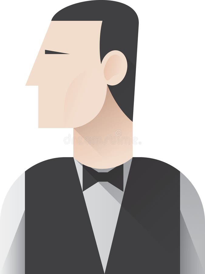 Waiter. Vector Illustration Decorative Design Stock Vector ...