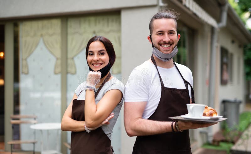 Waiter and waitress stock photo. Image of occupation - 30284438