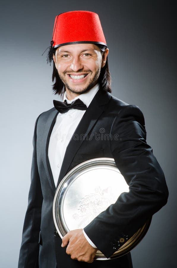 Waiter wearing stock image. Image of felt, clothing, diversity - 44064751