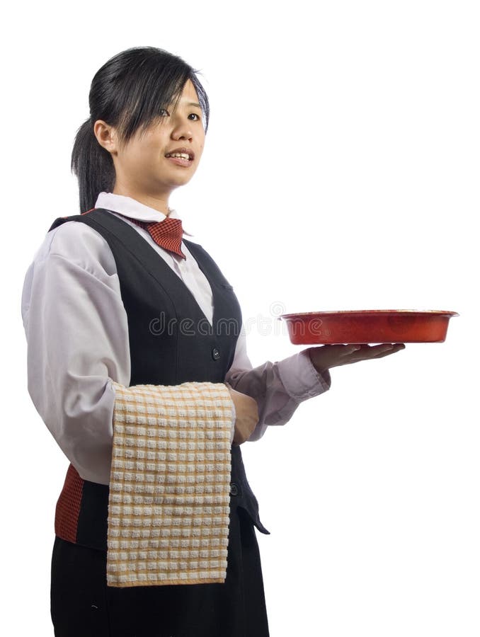 Waiteress stock image. Image of service, elegant, serving - 12339997