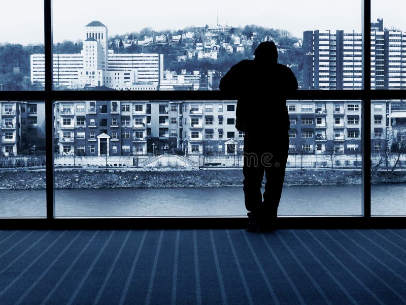 Waiting stock photo. Image of standing, blue, alone, moods - 105372