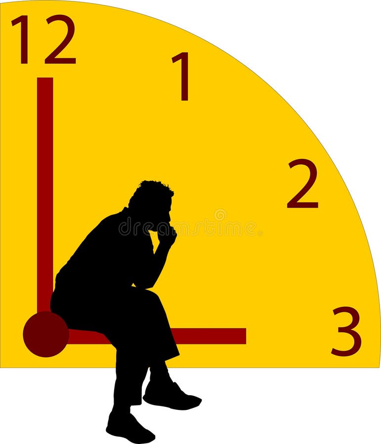 Patience in Waiting stock vector. Illustration of determination - 19248046