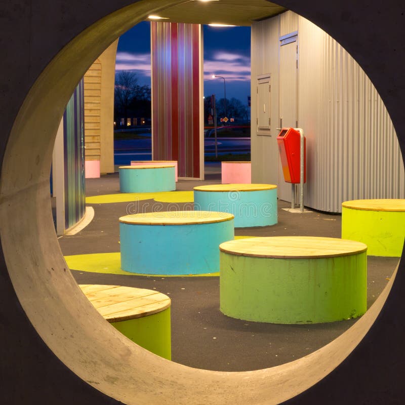 Waiting area stock image. Image of dusk, holland, nature - 25890879