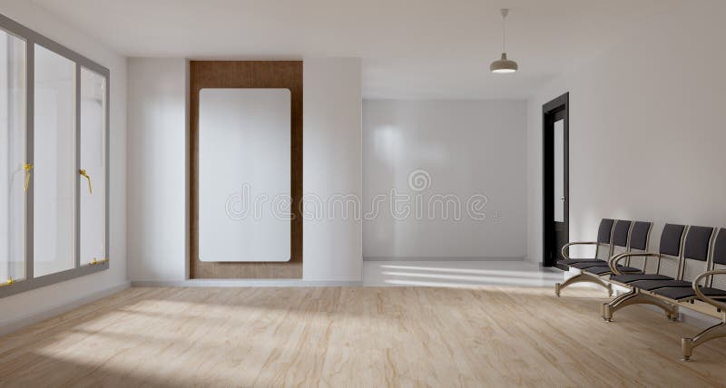 Waiting Area with Mock Up Frame in Customer Service Area Stock ...
