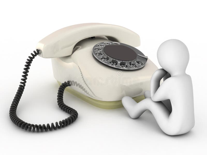 Waiting bell stock illustration. Illustration of collocutor - 6606504