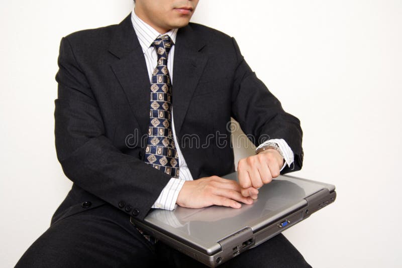 Waiting businessman stock image. Image of watch, meeting - 835553