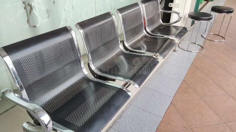 Waiting Chairs for Bank Customers in Indonesia Stock Image - Image of ...