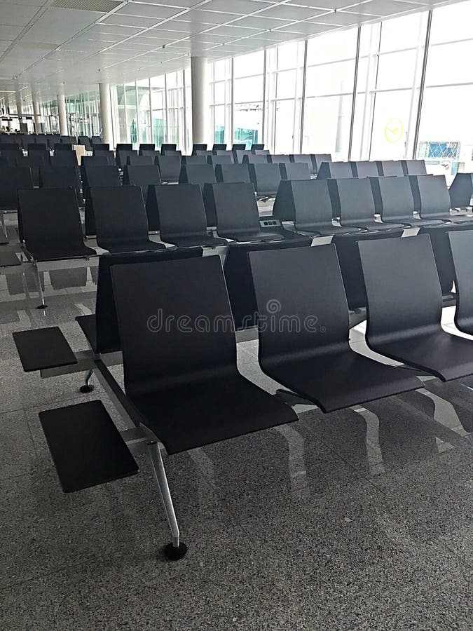 Row of waiting chairs stock image. Image of restaurant - 60882501
