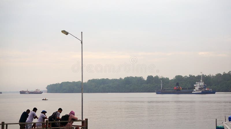 Waiting for the Ferry at Port of Kumai Editorial Photography - Image of ...