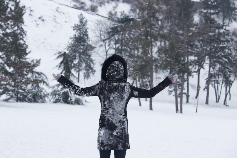 Waiting for the First Snow. Winter Concept Stock Image - Image of ...