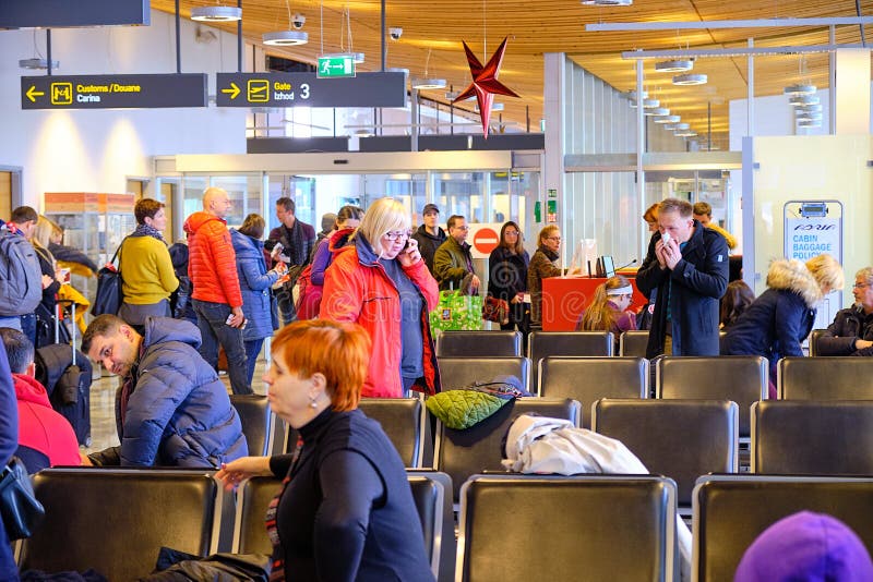Waiting for flight at LJU editorial stock image. Image of background ...