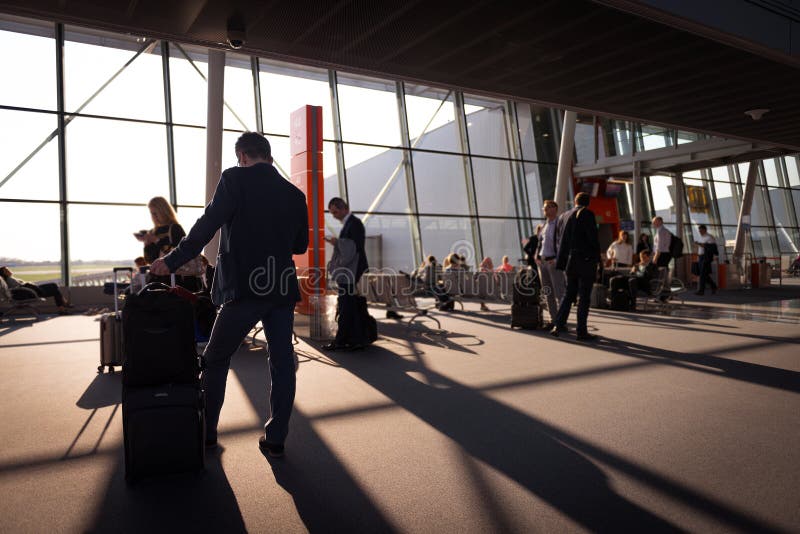 Waiting at the Gate at the Airport Editorial Stock Photo - Image of ...
