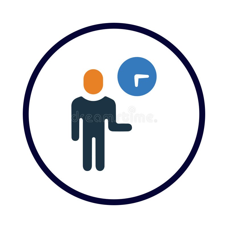 Waiting , Glasshour, Man, Waiting Icon Stock Vector - Illustration of ...