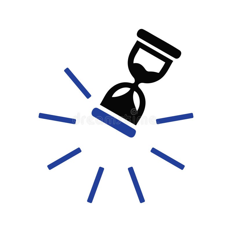 Waiting hourglass icon stock vector. Illustration of sand - 264881047