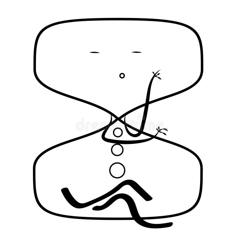 Waiting Icon, Animation Man Stock Vector - Illustration of isolated ...