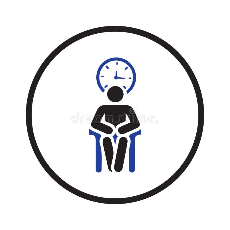 Waiting icon vector stock vector. Illustration of seat - 264881021