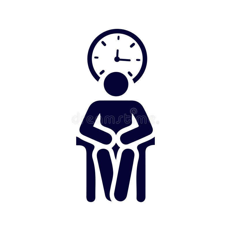 Waiting icon vector stock vector. Illustration of airport - 264881034