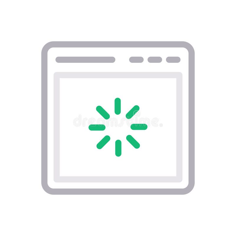 Waiting Vector Color Line Icon Stock Vector - Illustration of digital ...