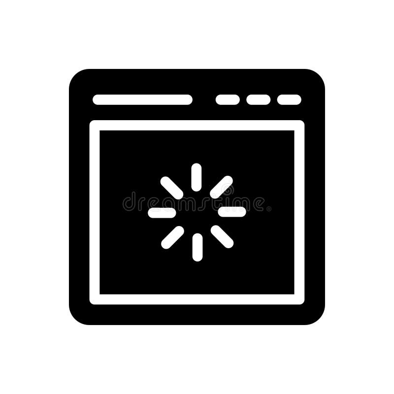 Waiting Vector Glyph Flat Icon Stock Vector - Illustration of cogwheel ...