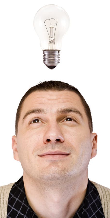 Waiting for idea stock photo. Image of intelligence, white - 12057646