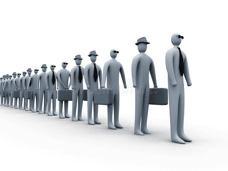 Waiting in line #1 stock illustration. Illustration of line - 189513