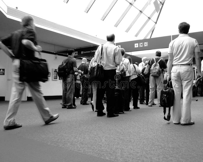 Waiting in Line stock photo. Image of focus, architecture - 21333226