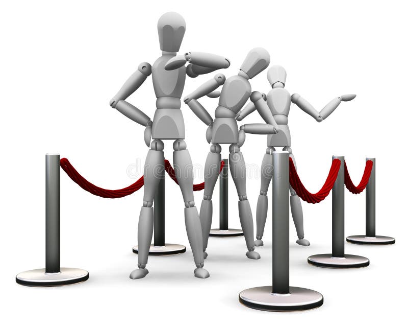 Waiting in line #1 stock illustration. Illustration of line - 189513