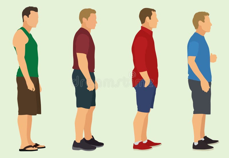 Waiting in line stock vector. Illustration of group, young - 36025748