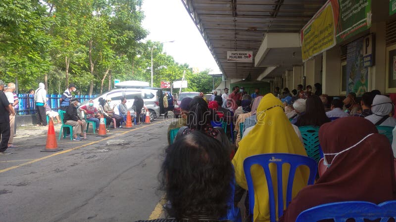 Waiting in the Line To Get Check by a Doctor Editorial Photography ...