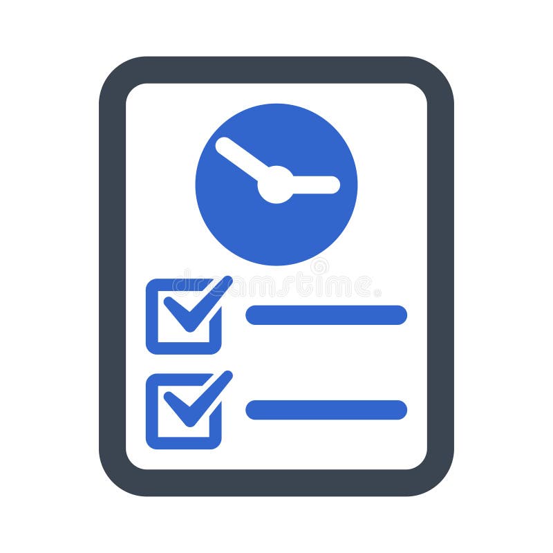 Waiting list icon stock vector. Illustration of checklist - 198403545