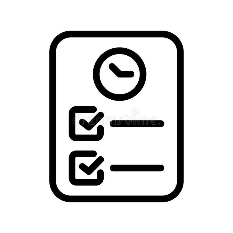 Waiting list icon stock vector. Illustration of survey - 376868830