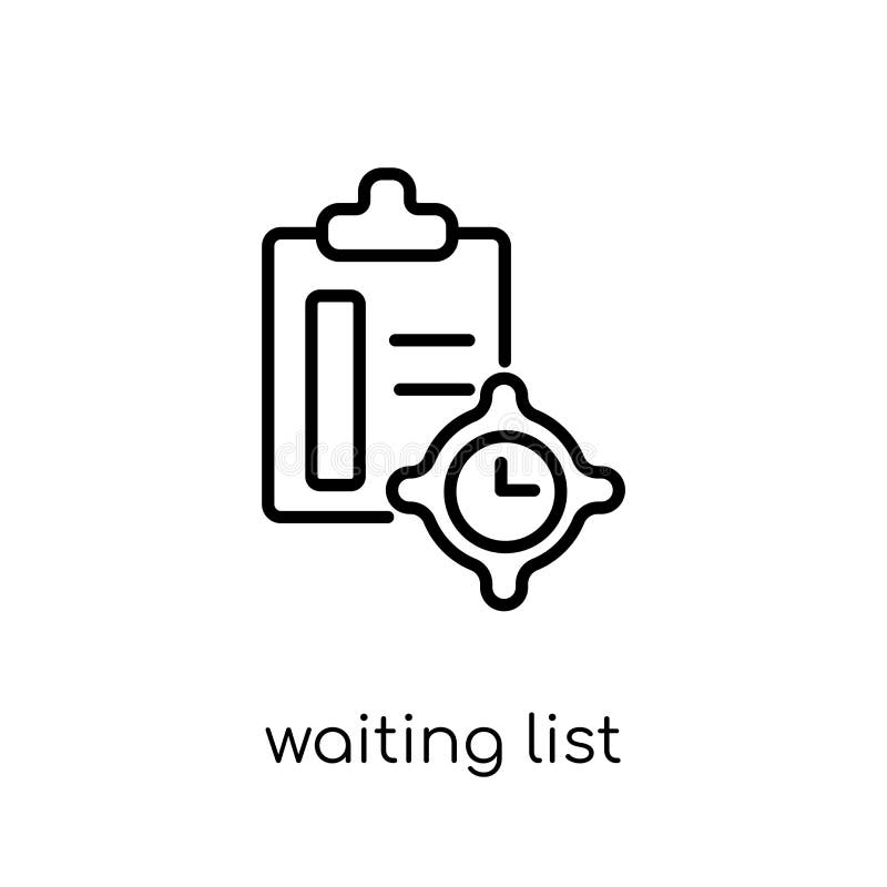 Waiting List Icon from Ecommerce Collection. Stock Vector ...