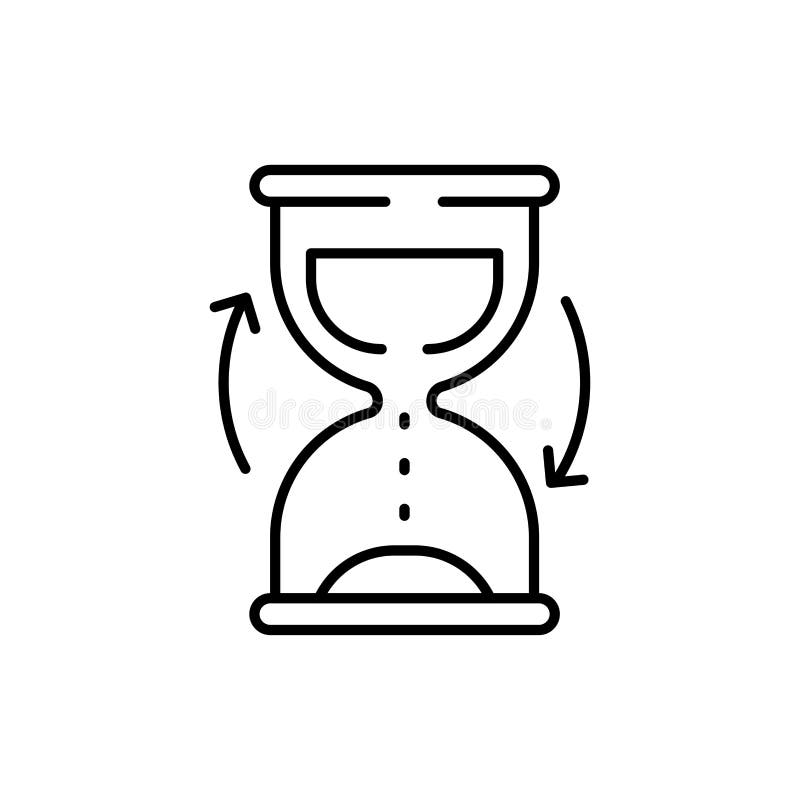 Waiting Loading Color Line Icon. Sandy Times. Website Banner. Stock ...