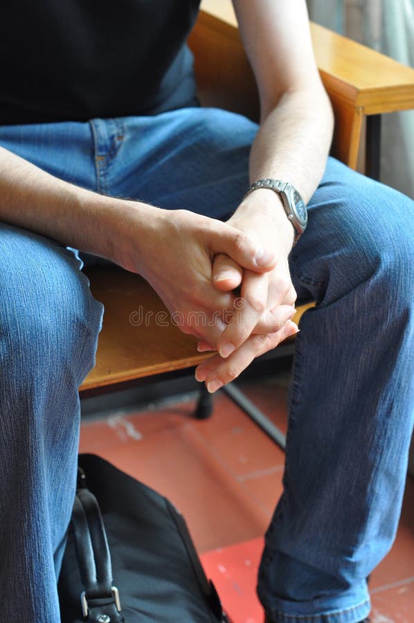 Waiting man stock photo. Image of queue, hand, professional - 16009962