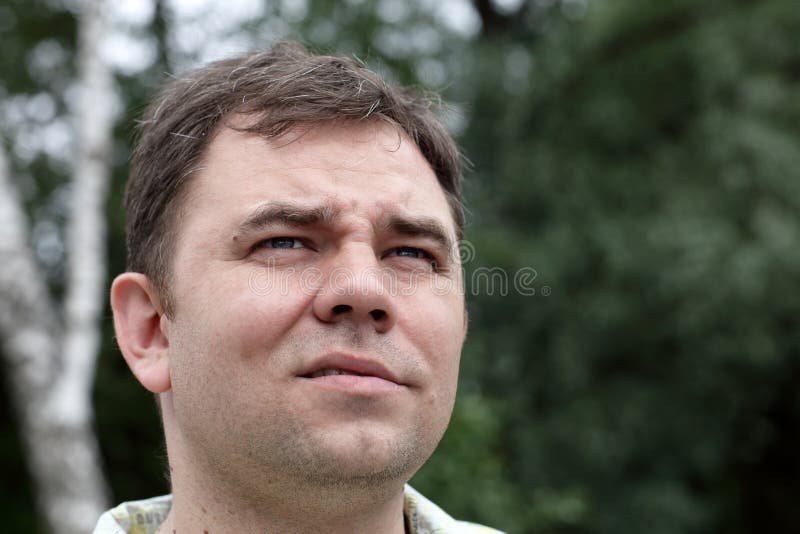 Waiting man stock photo. Image of human, stubble, portrait - 25419284