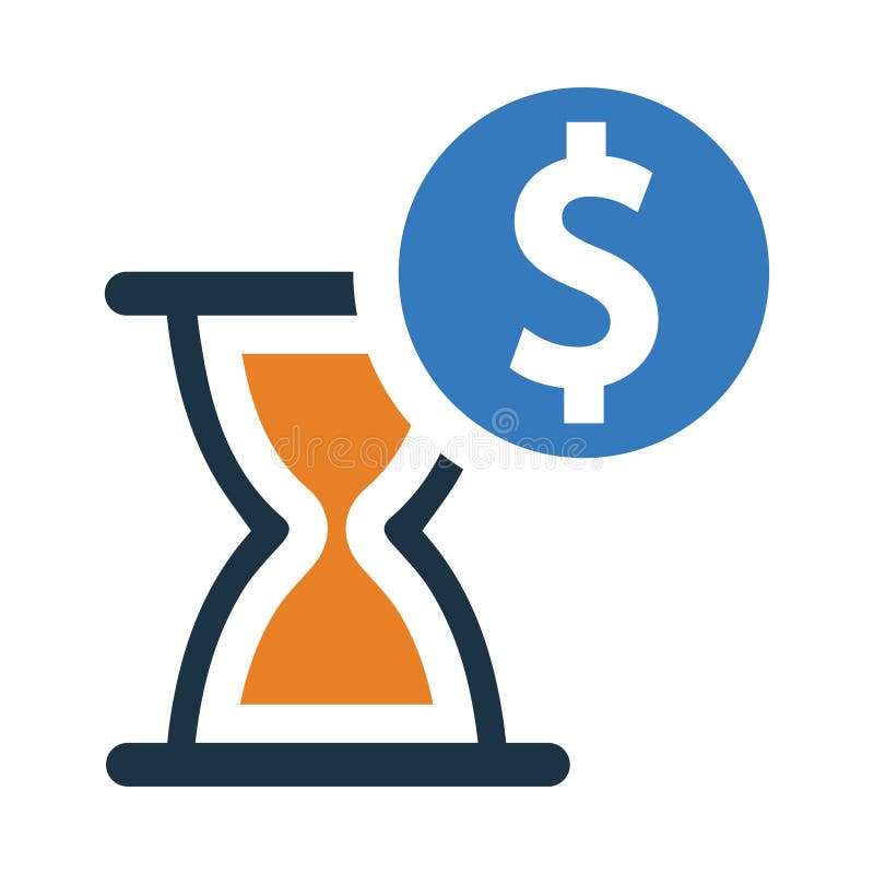 Waiting, Money, Hourglass, Currency Waiting Icon Stock Vector ...