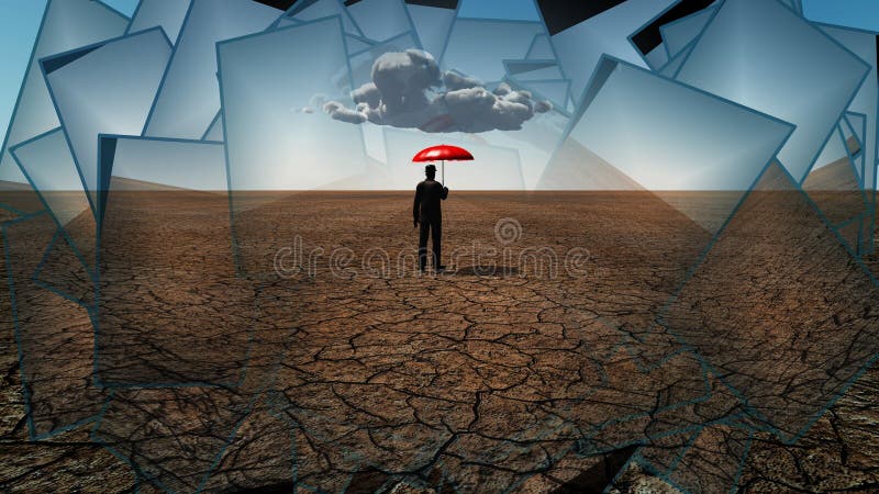 Waiting in the rain stock vector. Illustration of pink - 14452568