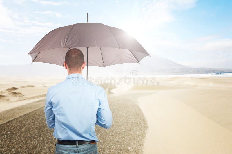Waiting for the rain stock image. Image of business, businessman - 53779091