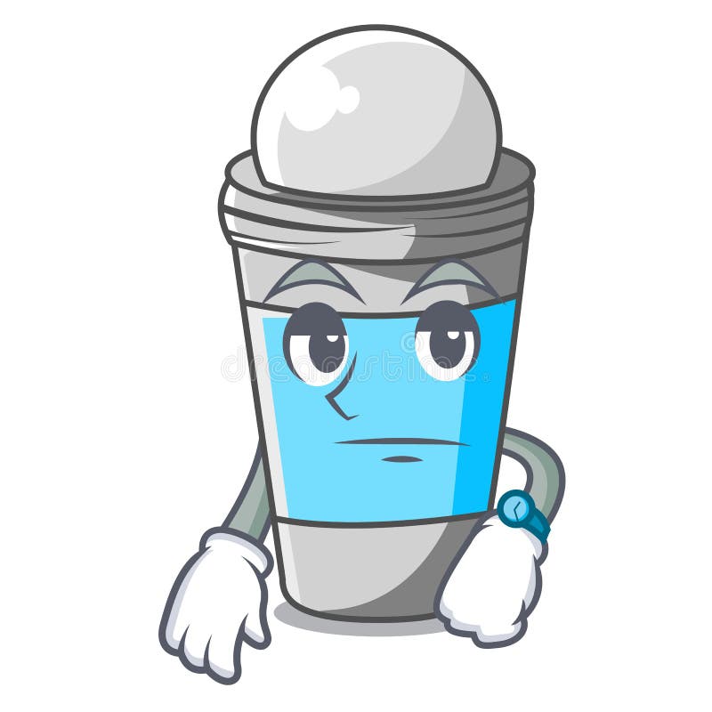 Waiting Roll on Deodorant Isolated with Cartoon Stock Vector ...