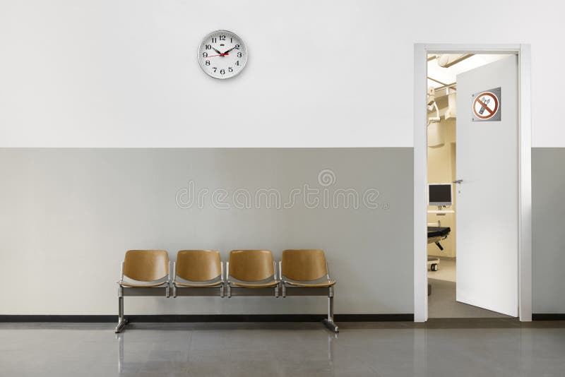 Waiting room stock image. Image of modern, wooden, prohibition - 129928577